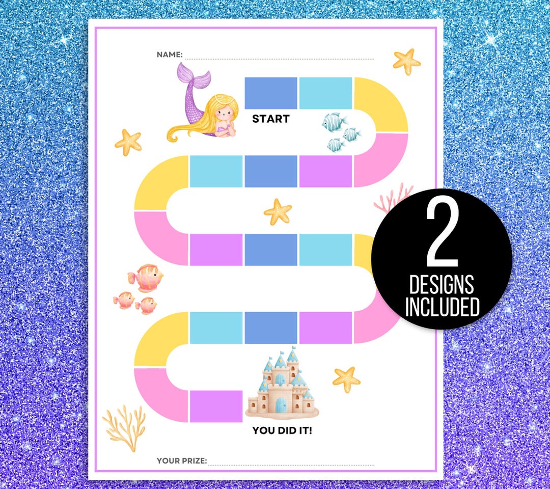 Mermaid Reward Chart, Mermaid Behavior Chart, Mermaid Chore Chart ...