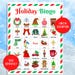 300 Holiday Bingo Cards, Happy Holiday Game, 1, 2, or 4 per Page ...