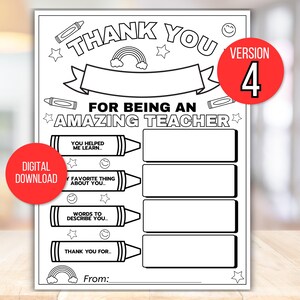Teacher Appreciation Gift, Teacher Appreciation Week, Teacher Thank You ...