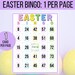 Easter Bingo, 100 Easter Bingo Cards, Printable Easter Activity for ...