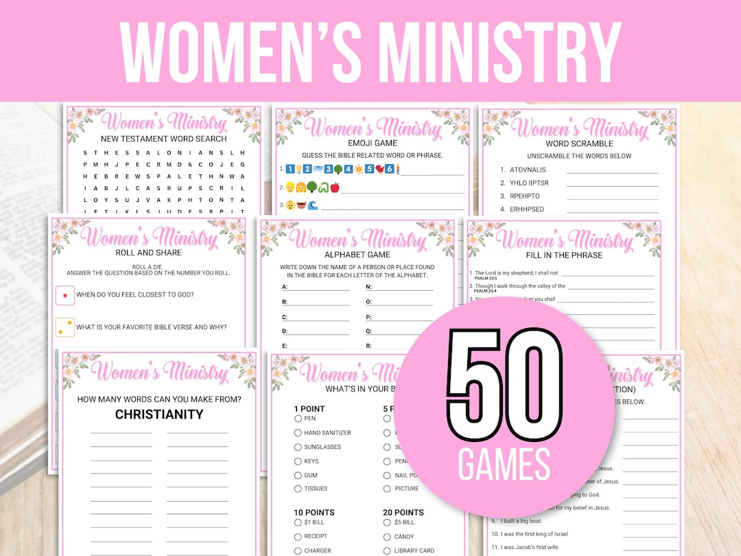 Women's Ministry Games, Women's Retreat Games, Bible Games, Sunday ...