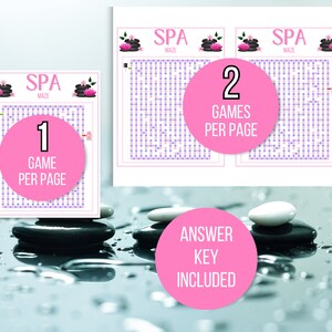 Spa Party Games Printable, Spa Party Activities, Girls Spa Party Games ...
