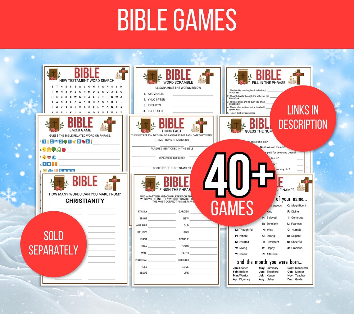 Bible Christmas Pass the Prize, Bible Christmas Games, Nativity Pass ...