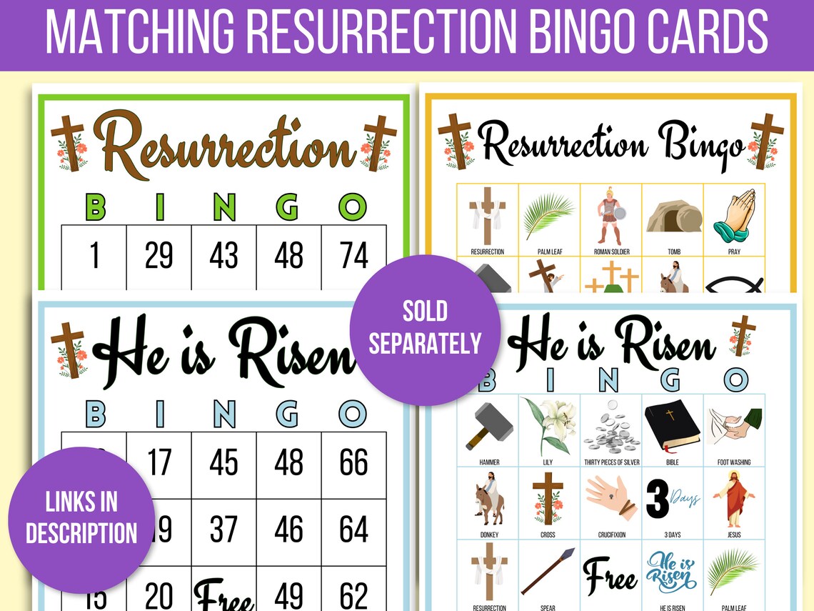Printable Easter Story, Resurrection Story Cards, Resurrection Eggs ...