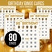 Birthday Bingo, 80 50th Birthday Bingo Cards, 50th Birthday Game, Happy ...