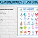 Ocean Bingo, Under the Sea Bingo, 30 Printable Ocean Bingo Cards, Ocean ...