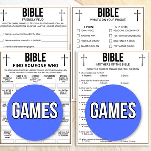 Bible Games, Bible Trivia Games, Bible Activities, Youth Group ...