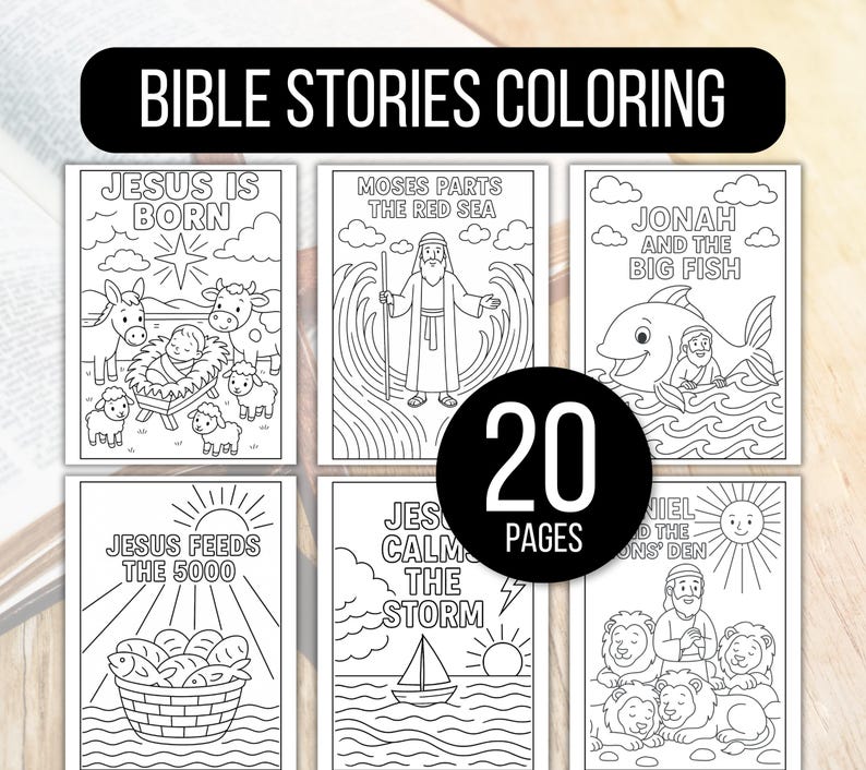 Bible Coloring Pages, Bible Stories Coloring Pages, Sunday School ...