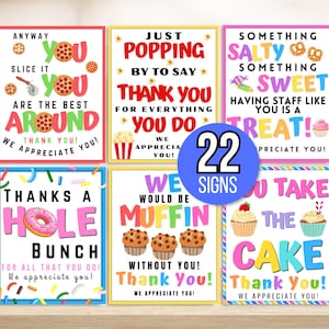 Printable Appreciation Signs, Staff Appreciation Signs, Appreciation ...