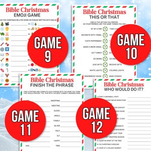 Bible Christmas Games, Bible Christmas Party Games, Nativity Games ...