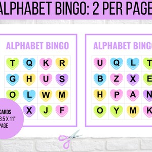 Valentine's Day Bingo, 30 Valentines Day Bingo Game Cards, Valentines ...