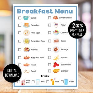 Pretend Play Menus, Pretend Restaurant Menus, Kids Play Menus, Kitchen ...