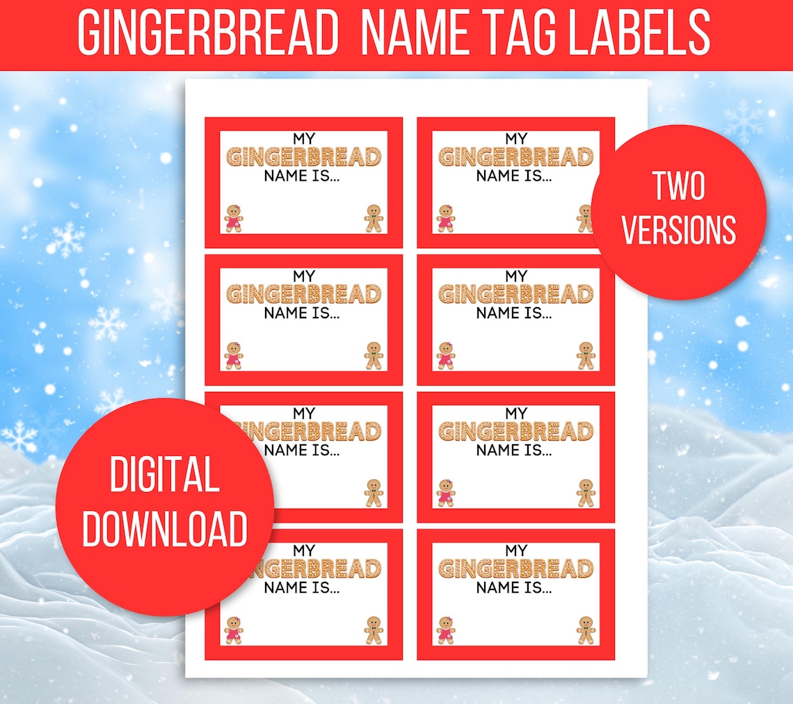 What's Your Gingerbread Name, Gingerbread Name Game, Gingerbread Games ...