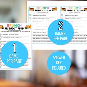 Brunch Party Games, Brunch Games, Icebreaker Table Games, Luncheon ...