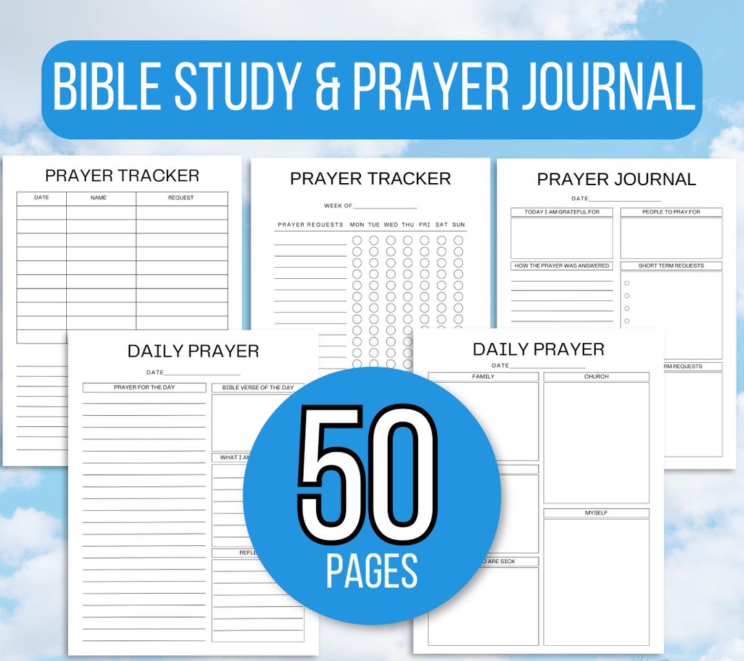 Bible Prayer Journal, Bible Study Printable Template, Bible Study ...