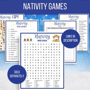 Nativity Pass the Prize Game, Christmas Pass the Prize Game, Nativity ...