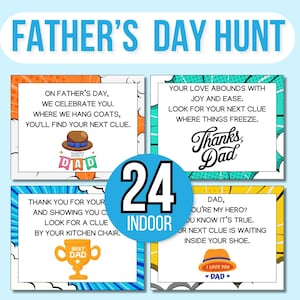 Father's Day Scavenger Hunt, Indoor Father's Day Scavenger Hunt ...