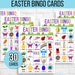 Easter Bingo, 30 Printable Easter Bingo Cards, Easter Activity for Kids ...