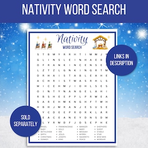 Nativity I Spy, Holiday I Spy, Nativity Seek and Find, Christmas ...