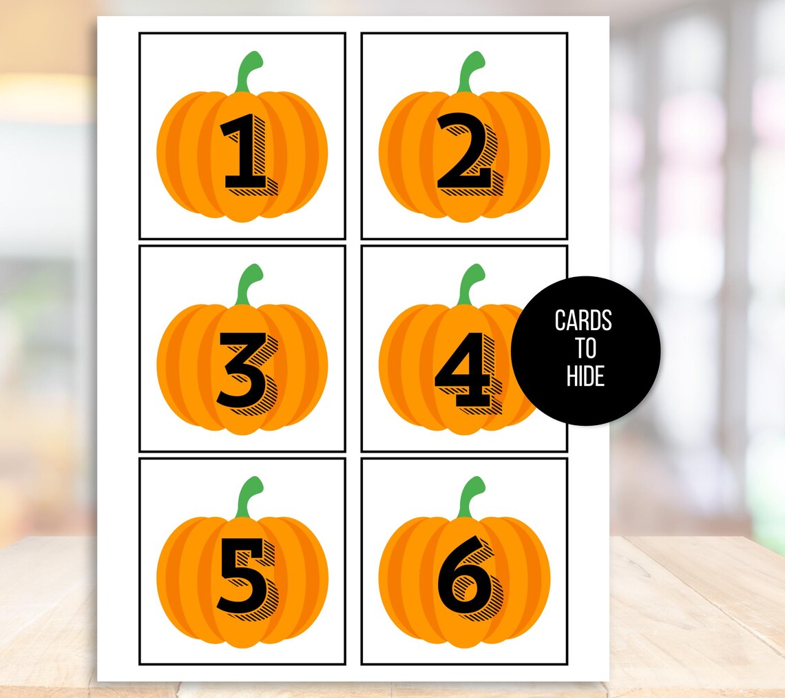 Autumn Scavenger Hunt, Pumpkin Scavenger Hunt, Indoor Autumn Treasure ...