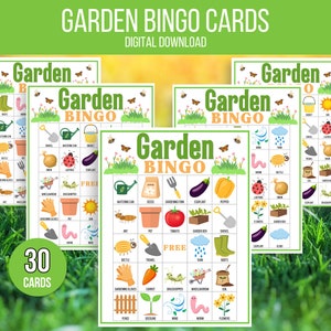 Garden Bingo, Spring Bingo, Garden Game, Garden Activity, Garden ...