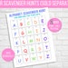 Princess Scavenger Hunt, Printable Princess Party Game, Princess ...