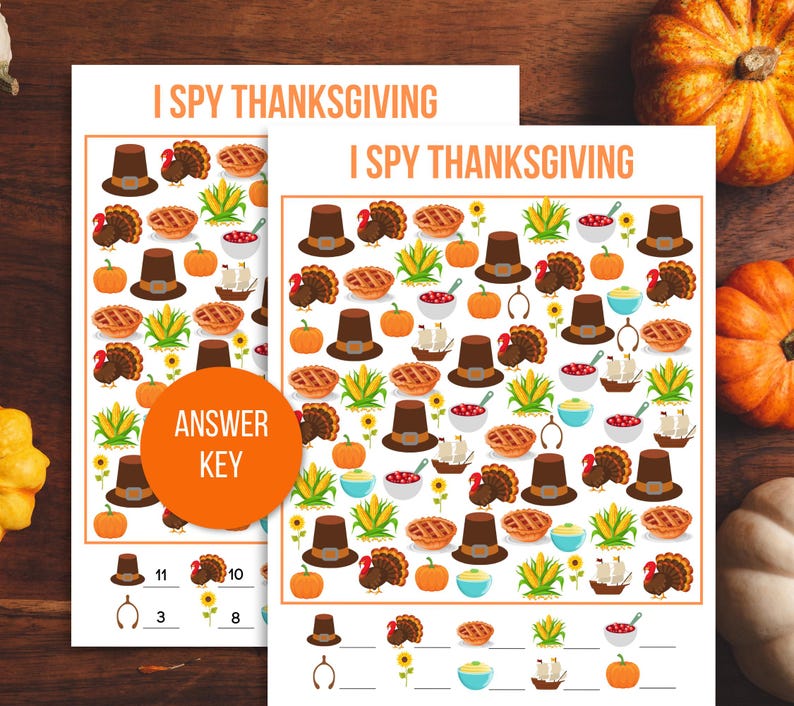 Thanksgiving I Spy, I Spy Halloween, Halloween I Spy, Autumn I Spy ...