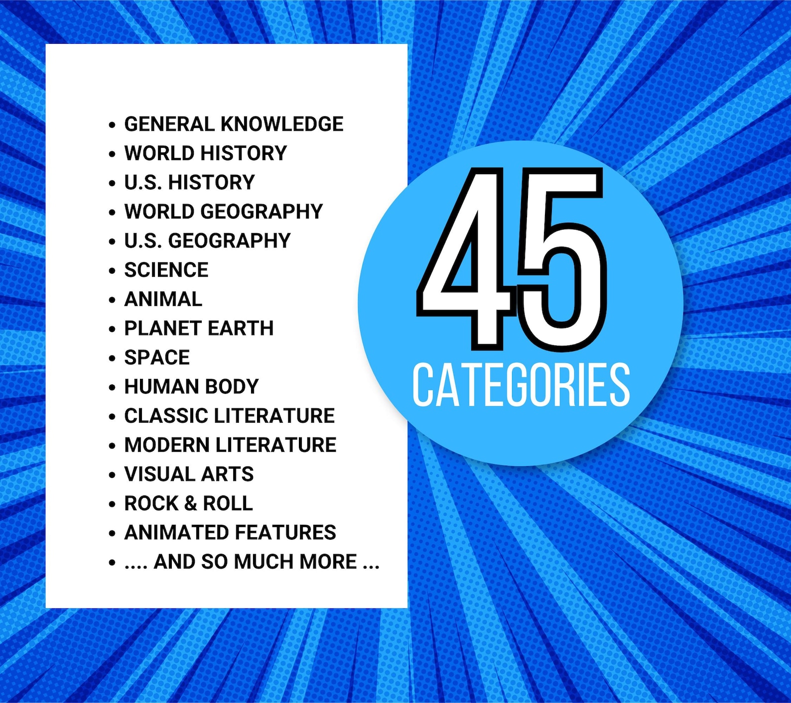 Pub Trivia Games Bundle, Trivia Night Games, Trivia Games Set, Family ...