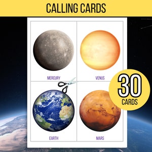 Outer Space Bingo, Solar System Bingo, Astronomy Bingo, 40 Printable ...