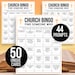 Church Bingo, 50 Church Bingo Cards, Christian Bingo, Find Someone Who ...