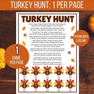Thanksgiving Scavenger Hunt, Turkey Hunt Game, Thanksgiving Treasure ...