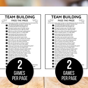 Office Games, Team Building Games, Team Building Pass the Prize Game ...