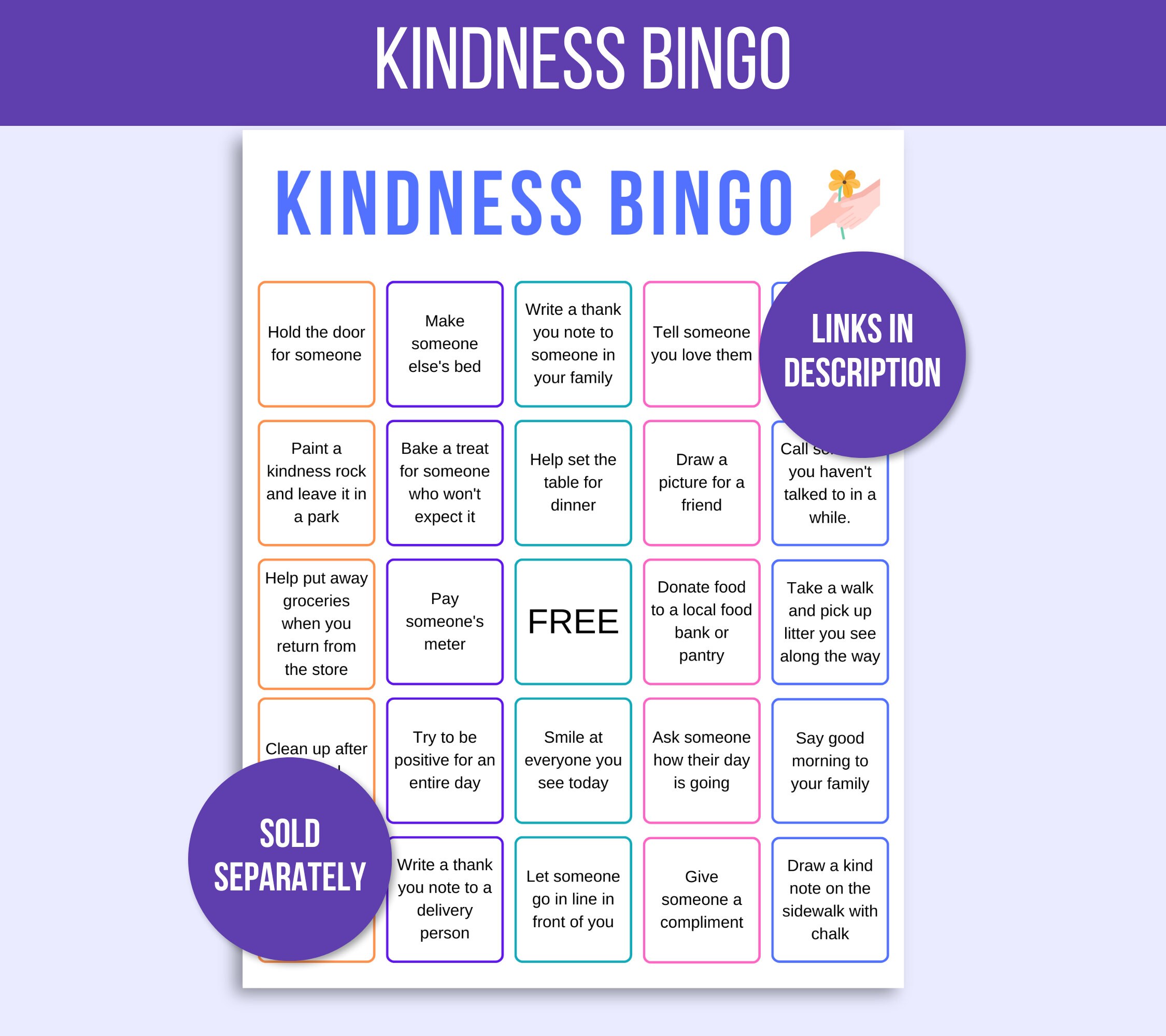 Random Act of Kindness Cards, Kindness Cards, 60 Positive Affirmation ...