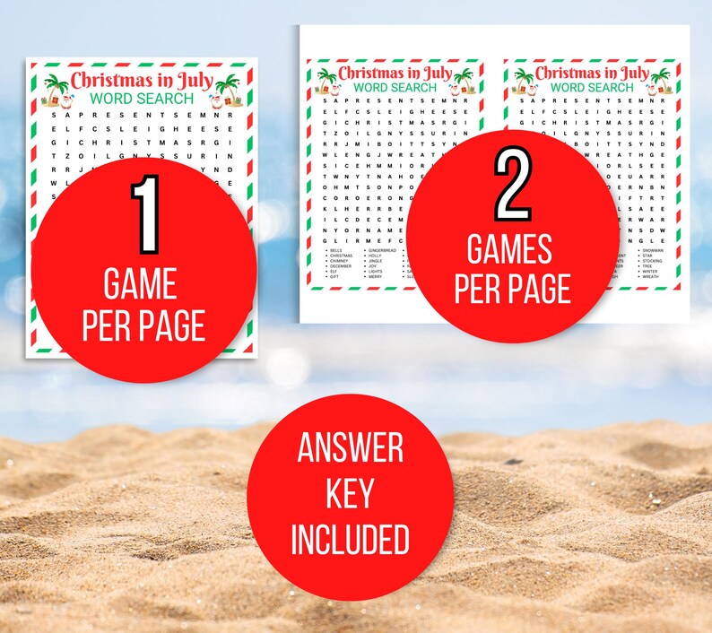 16 Christmas in July Activities, Christmas in July Activity Bundle ...