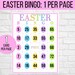 Easter Bingo, 100 Easter Bingo Cards, Easter Activity, Kids Easter ...