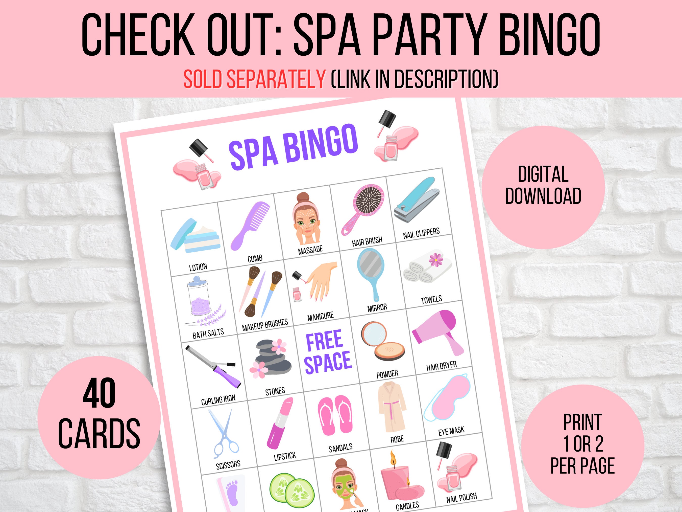 Spa Party Games Printable Spa Party Activities Girls Spa - Etsy UK