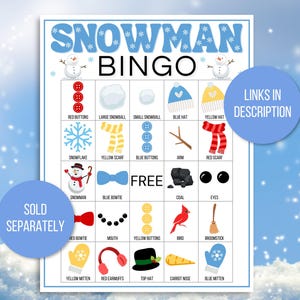 Snowman Pass the Prize Game, Winter Pass the Present Game, Christmas ...