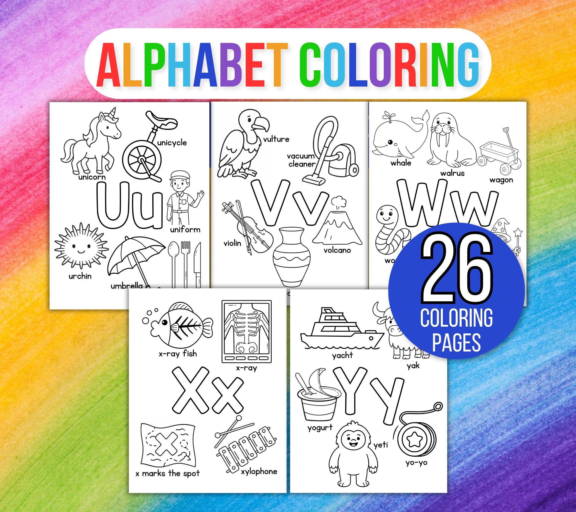 Alphabet Coloring Pages, Alphabet Coloring Pages for Kids, Alphabet ...