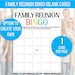 Family Reunion Bingo, Find Someone Who Bingo, Find the Relative Bingo ...