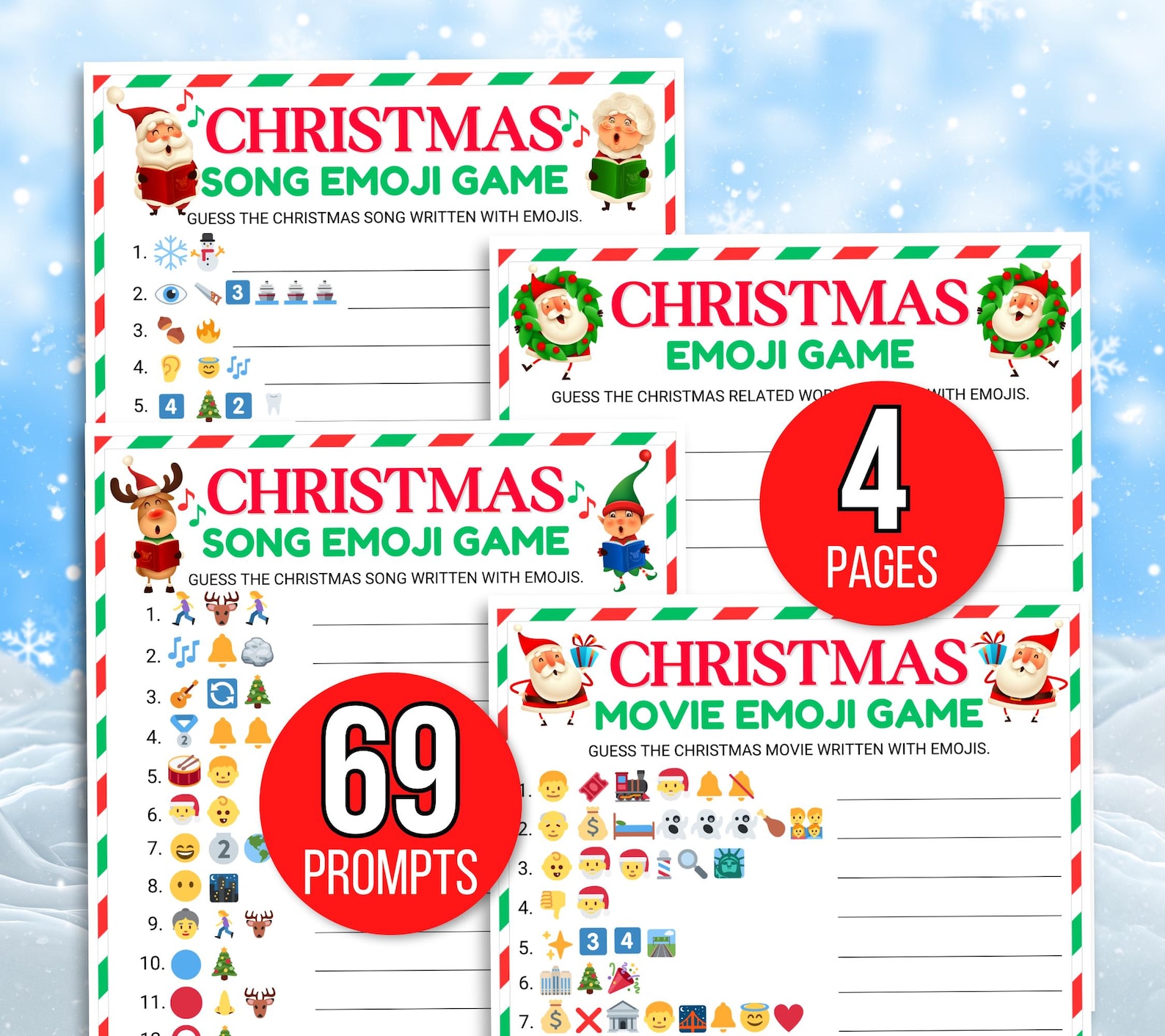 Christmas Emoji Games, Emoji Christmas Game, Christmas Emoji Songs ...