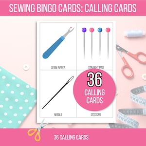 Sewing Bingo, 30 Printable Sewing Bingo Cards, Quilting Bingo, Sewing ...
