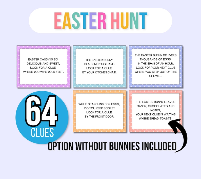Indoor Easter Scavenger Hunt for Kids, Outdoor Treasure Hunt for Kids ...