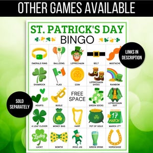 St. Patrick's Day Game, Who is Most Like a Leprechaun Game, St. Patrick ...