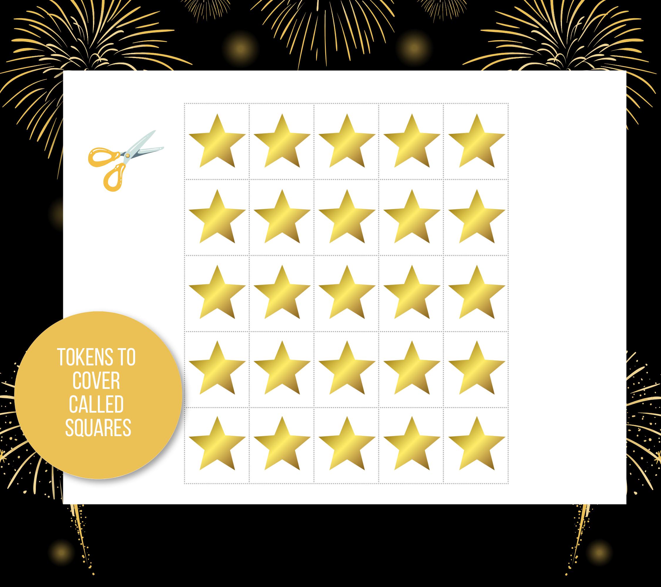 New Year's Bingo, 30 Happy New Year's Eve Bingo Cards, New Year's ...