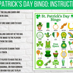 St. Patrick's Day Bingo, 30 St. Patrick's Bingo Cards, St. Patrick's ...