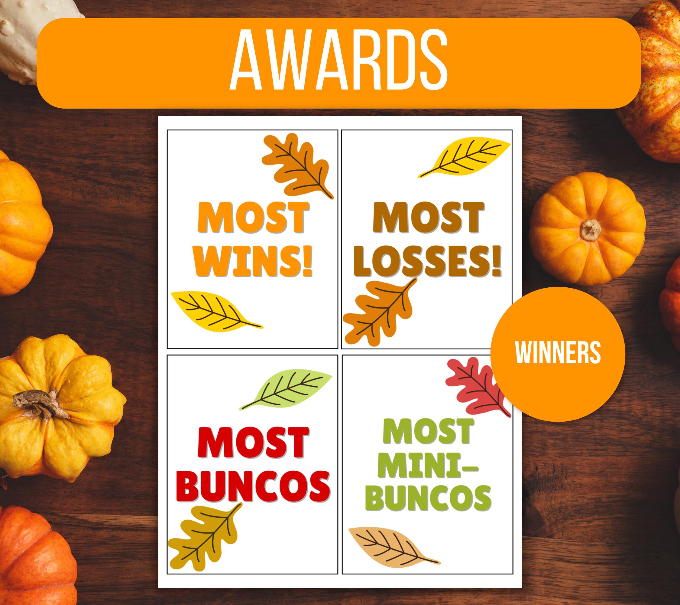 Fall Bunco Score Sheet, Fall Bunco, Fall Bunco Game, Fall Bunco ...