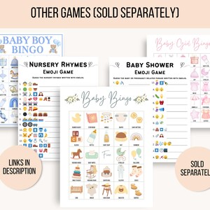 60 Fall Baby Shower Bingo Cards, Fall Baby Shower Games, Little Pumpkin ...