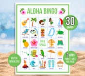 Luau Party Game Bundle, Printable Luau Games, Luau Party Games for ...