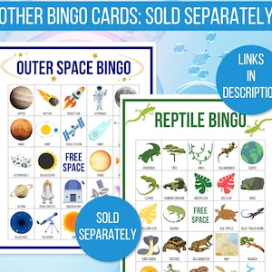 Science Bingo, 30 Printable Science Bingo Cards, Chemistry Bingo, Mad ...