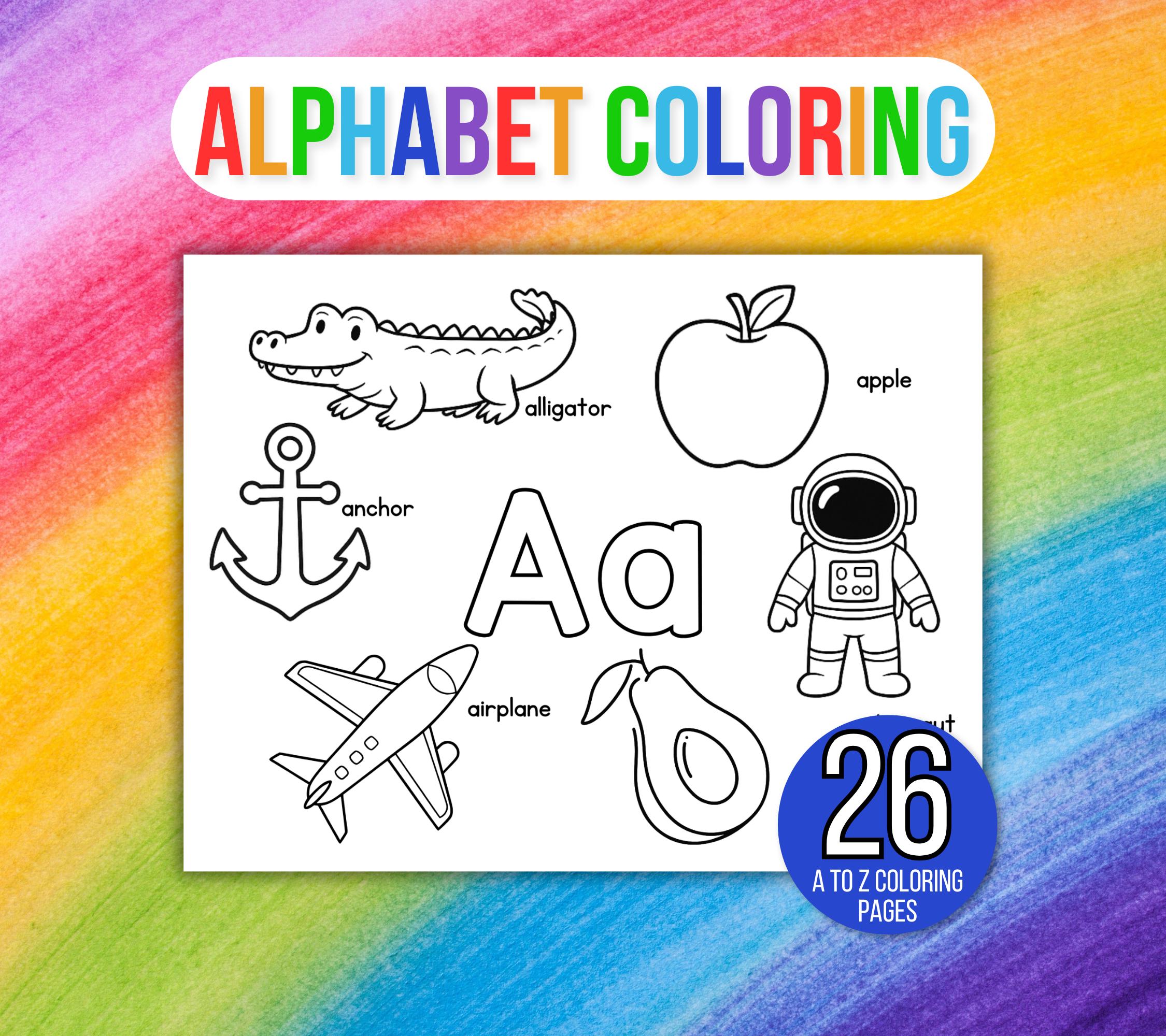 Alphabet Coloring Pages, Alphabet Coloring Pages for Kids, Alphabet ...